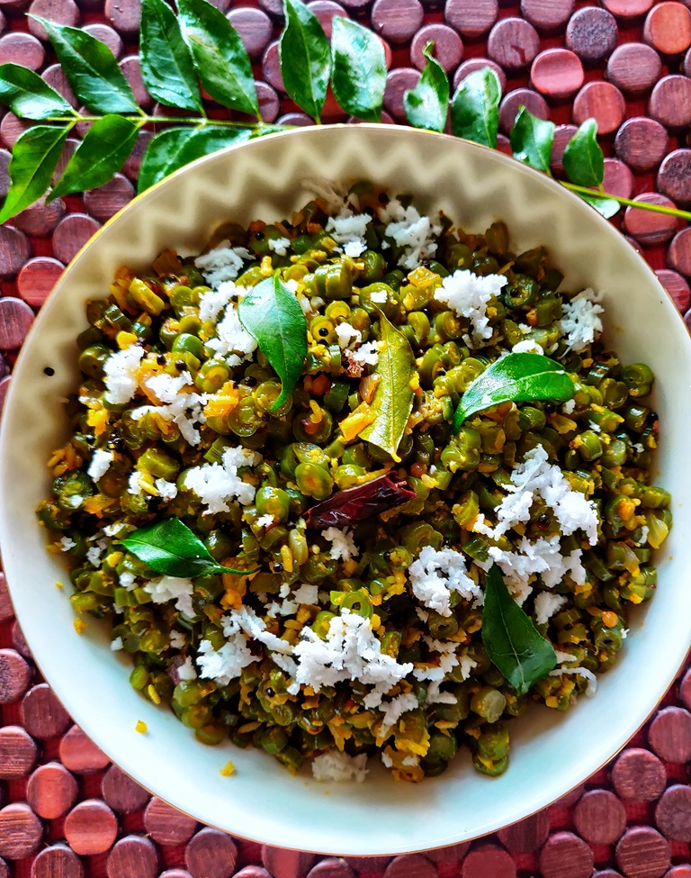 Beans Thoran Recipe|Stir Fry|With Coconut - Pan Of Bliss